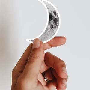 Moon Phase Sticker Set • Full Moon • Half Moon • Crescent Moon • Space ...