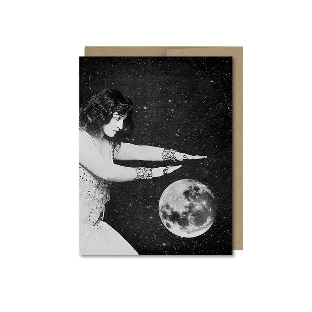 Fortune Teller & Moon Card • Psychic • Any Occasion - Etsy