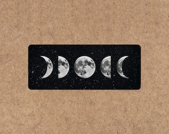 Holographic Moon Phase Sticker, Magic Sticker, Celestial Gift, Witchy ...