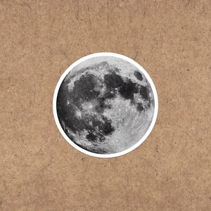 Moon Phase Sticker Set: Laminated Space Stickers - Etsy