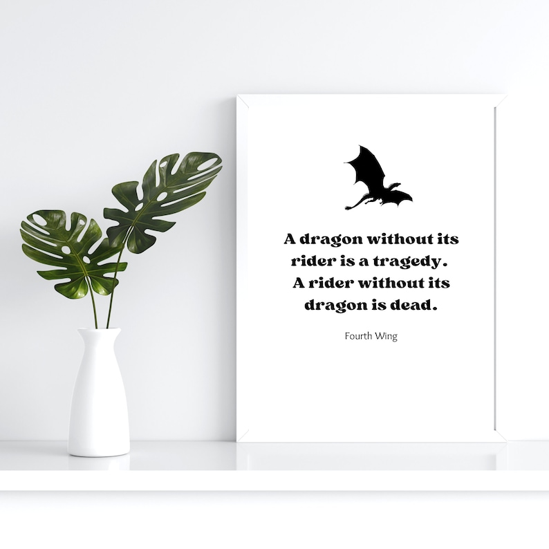 Fourth Wing - Rider Quote - Etsy