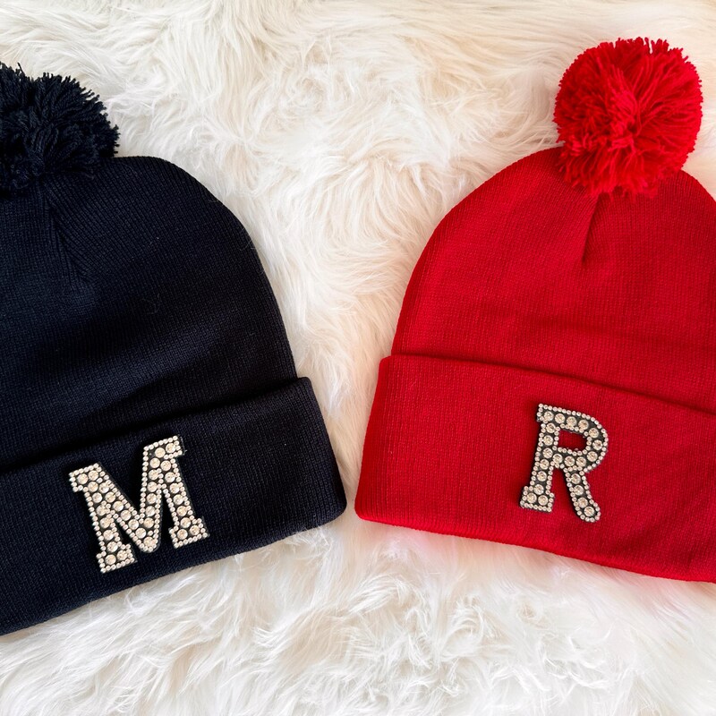 Rhinestone Beanie - Etsy