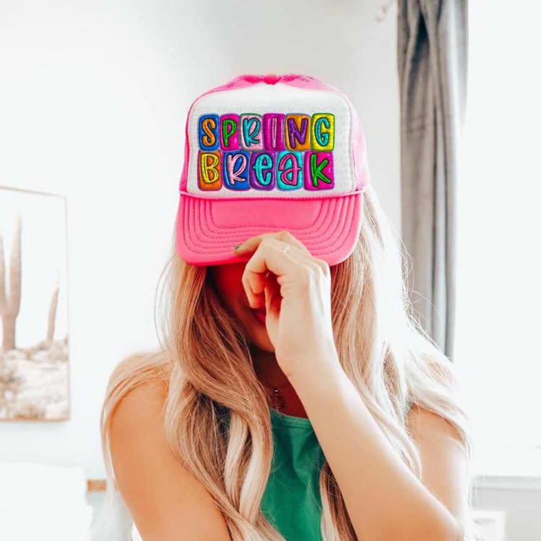 Spring Break Trucker Hat, Vacation Beach Vibes - Etsy