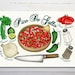 Illustrated Recipe Postcards Food Bundle #2 - 5 Postcards - Thick ...