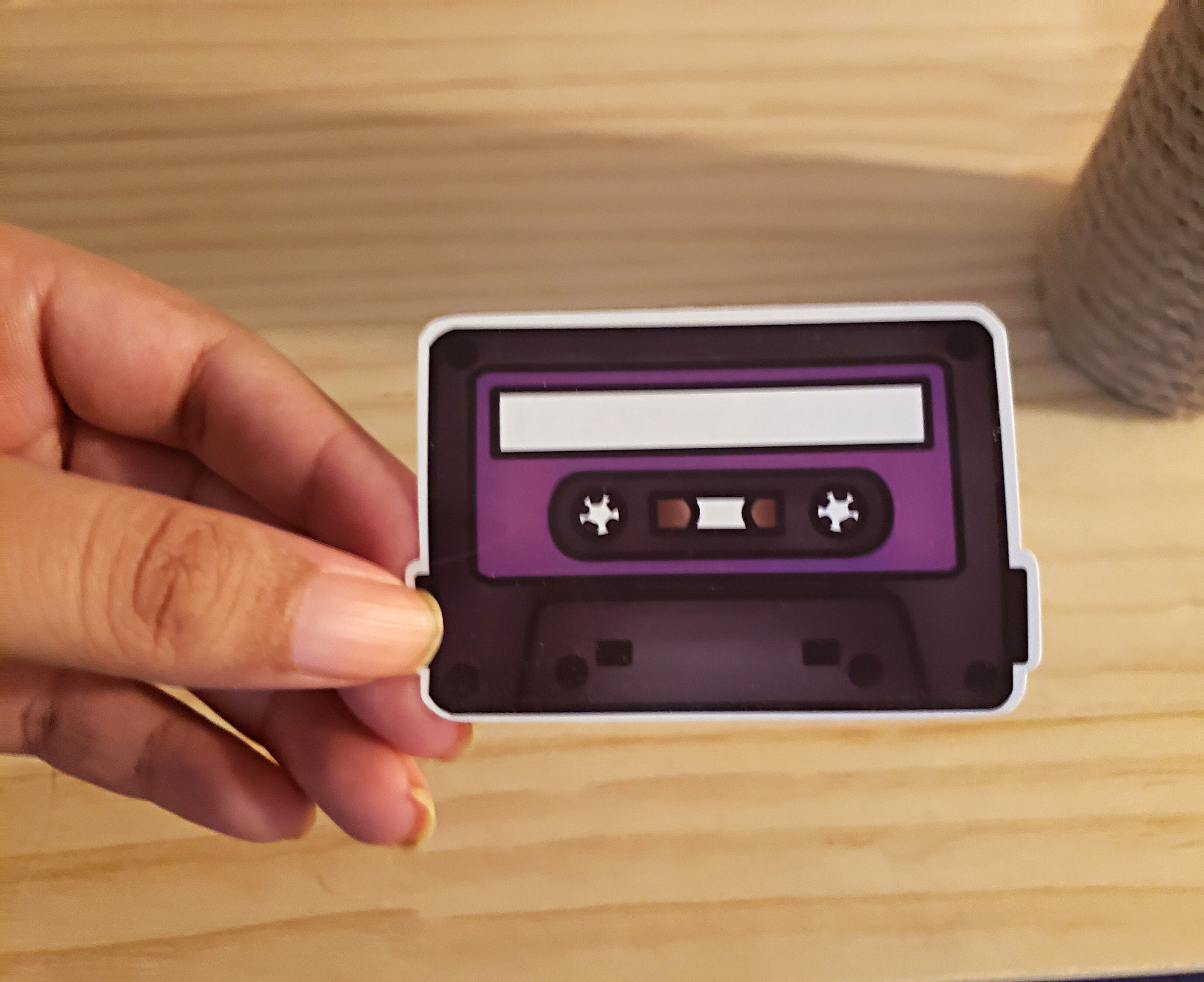 80s Cassette Mixtape Sticker | Glossy Vinyl Waterproof Mix Tape Retro ...