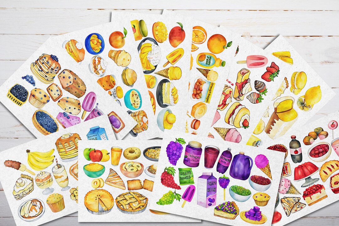 Illustrated Fruit Flavor Postcards Bundle - 10 Postcards - Thick ...