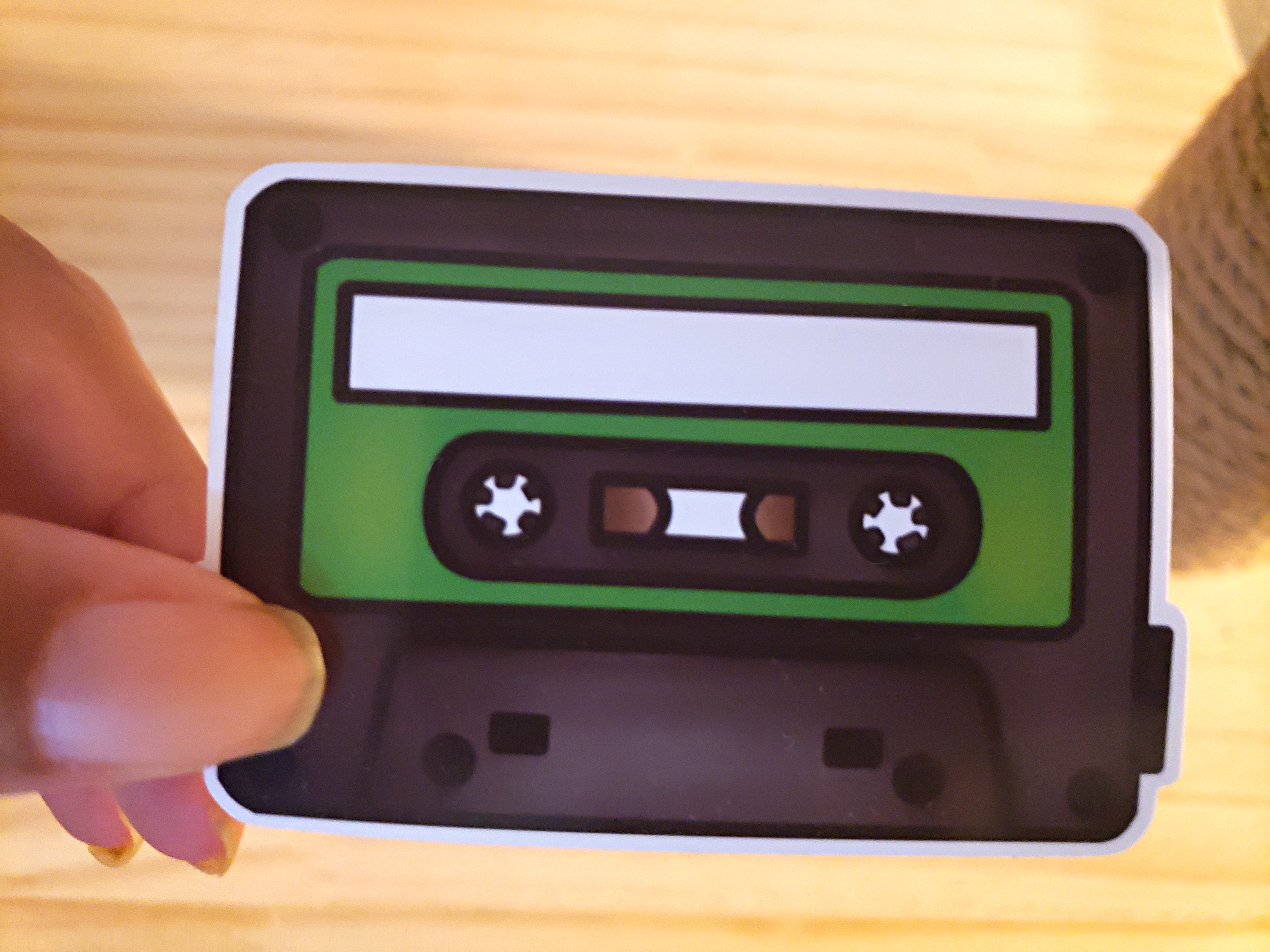 80s Cassette Mixtape Sticker | Glossy Vinyl Waterproof Mix Tape Retro ...
