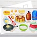 Illustrated Breakfast Recipe Postcards Bundle - 6 Postcards - Thick ...