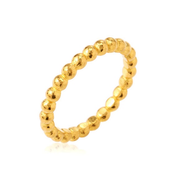 3.75 Grams 99.9% Pure 24k Gold Ball Ring - Etsy