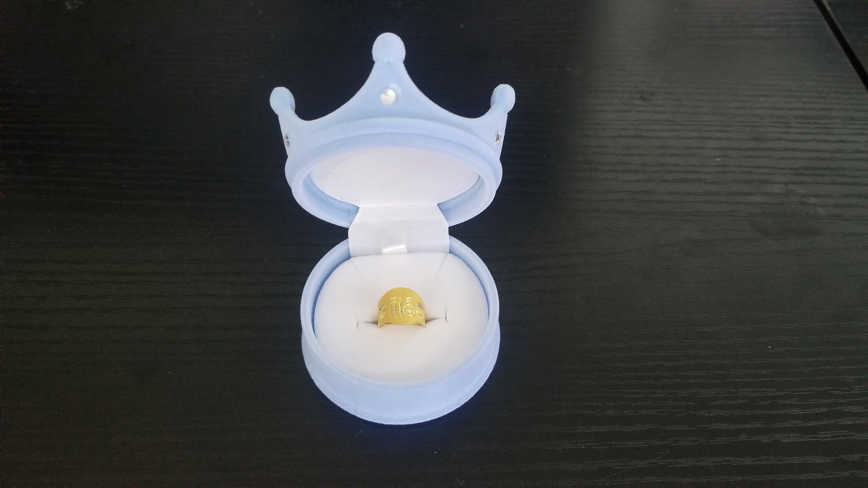 24k Angel Mouse Baby Ring 99.9% Pure Gold 1st Year Birthday - Etsy