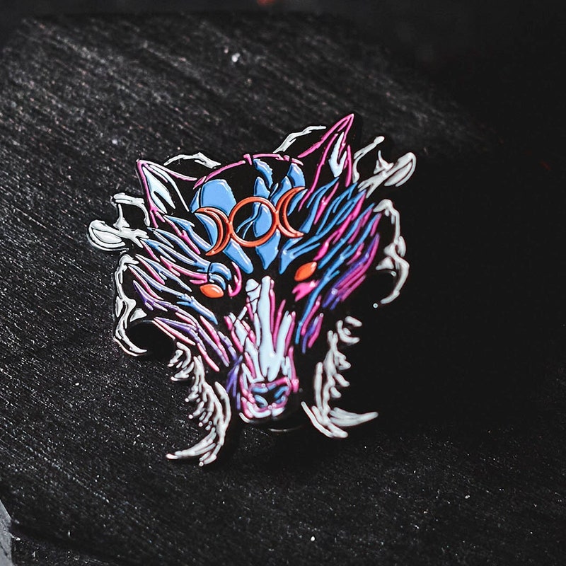 Werewolf Pin - Etsy