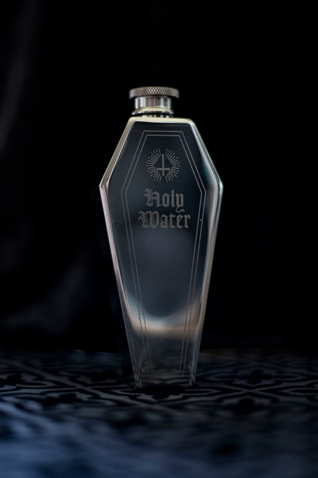 Coffin Hip Flask – Etched Goth Barware With Funnel - Etsy
