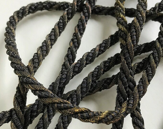 Antique French Metallic Rope Trim / Piping, Roping, Victorian, Made in ...