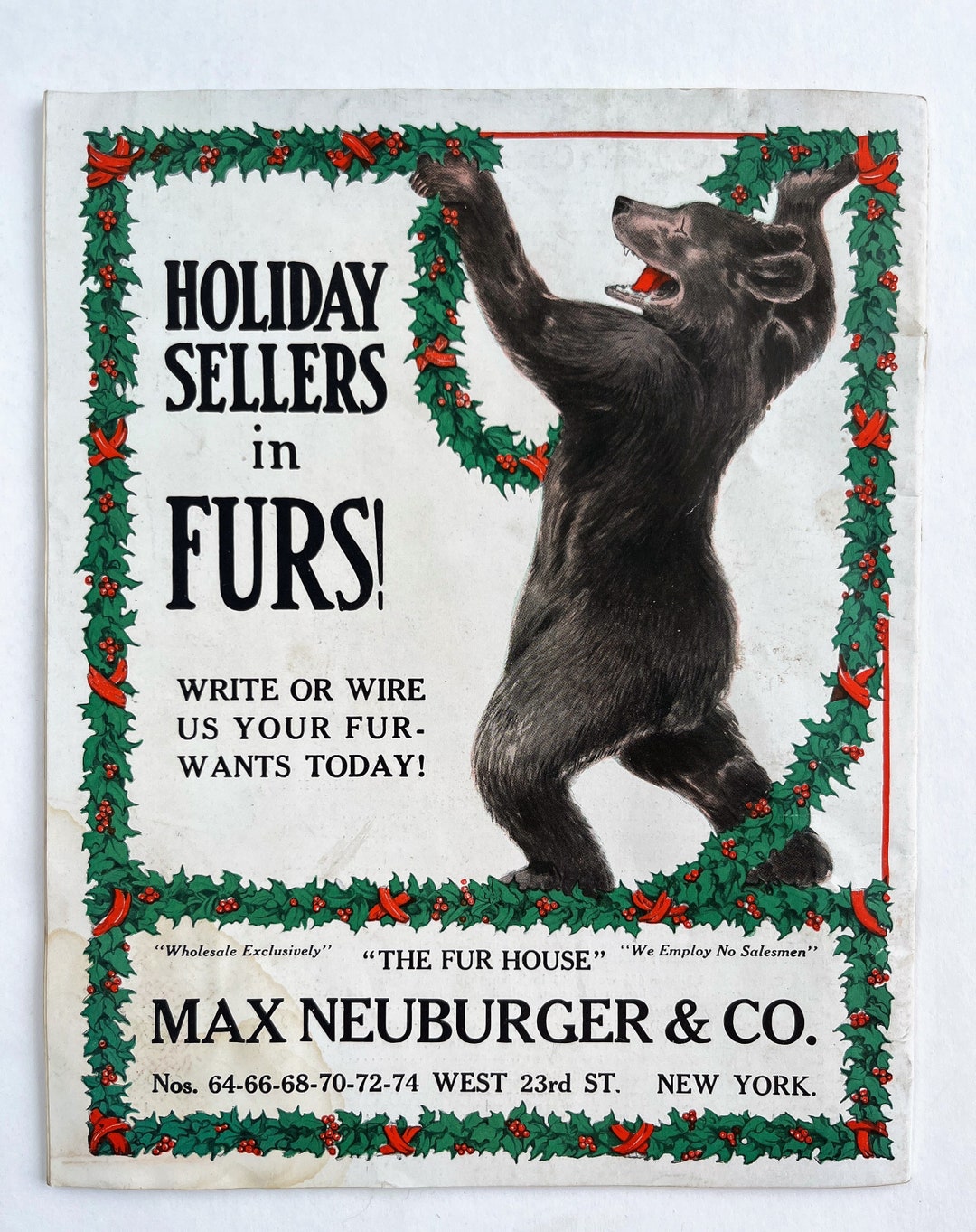 1920s Fur Fashion Catalog: Max Neuberger, NYC Outerwear & Accessories ...