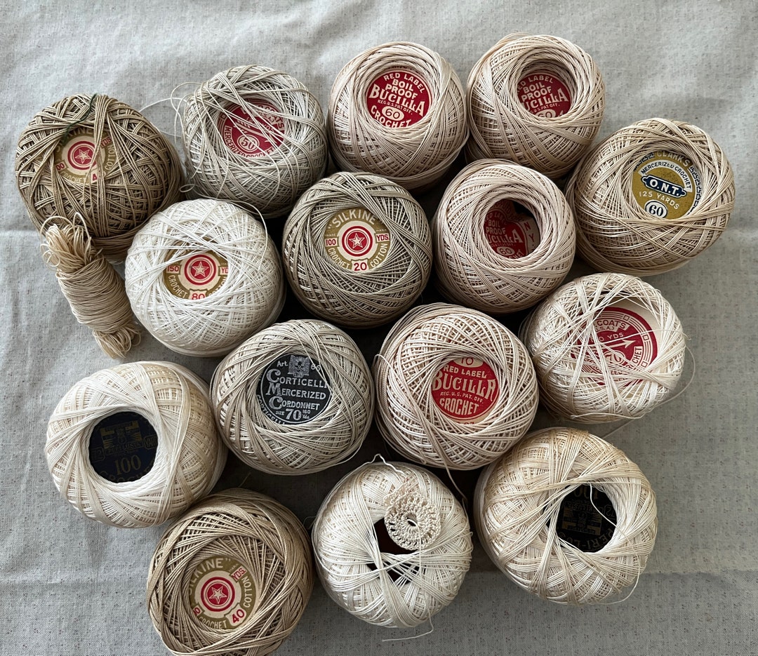 Antique Lacemaking Thread Collection, Cotton, Vintage, Spools, Tatting ...