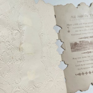 Victorian Paper Lace Greeting Card: Embossed Religious Ephemera - Etsy