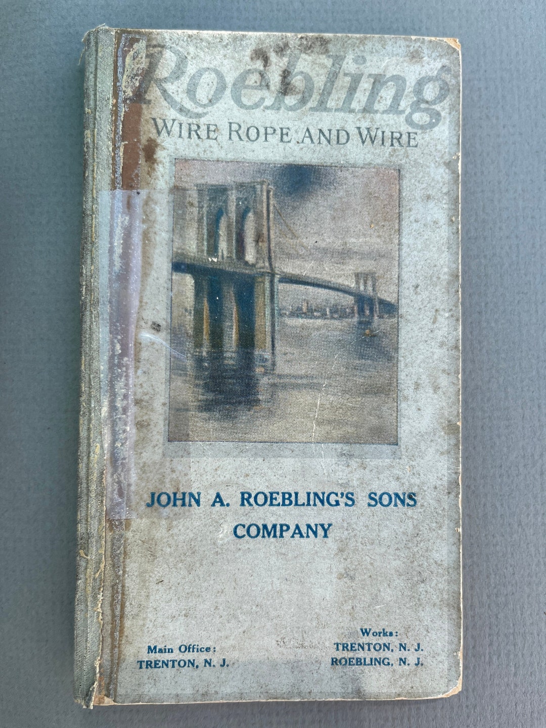 1920s John Roebling's Sons Company Catalog, Wire Rope, Trenton, New ...