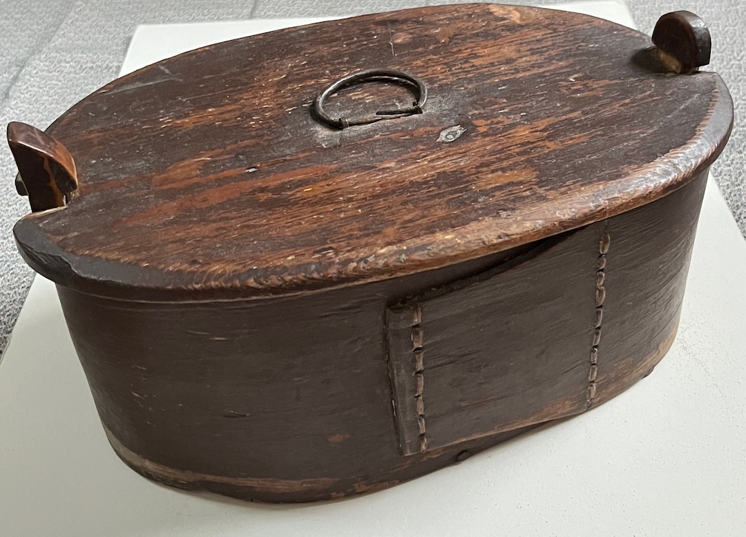 Antique Scandinavian Tine Storage Box, Wooden, Nordic, Handmade, Sweden ...