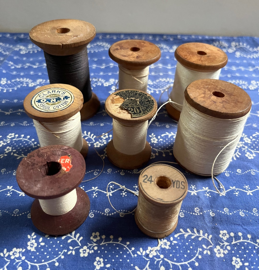 Collection of Antique & Early Vintage Cotton, Linen, and Waxed Thread ...