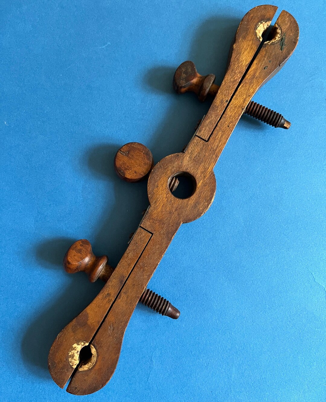 Antique All-wood Clamp / Tool Component, Woodworking, Vintage, Handmade ...