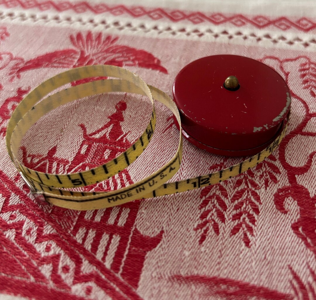 Vintage Made in USA Tape Measure, in Red, Sewing Notions and Tools - Etsy