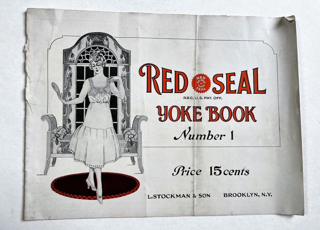 1922 red Seal Yoke Book by L. Stockman of NYC, Antique, Vintage ...
