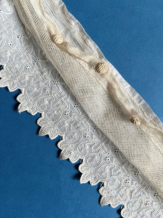 Antique Long Collar & Yoke Panel, with Cross Theme Em… - Gem