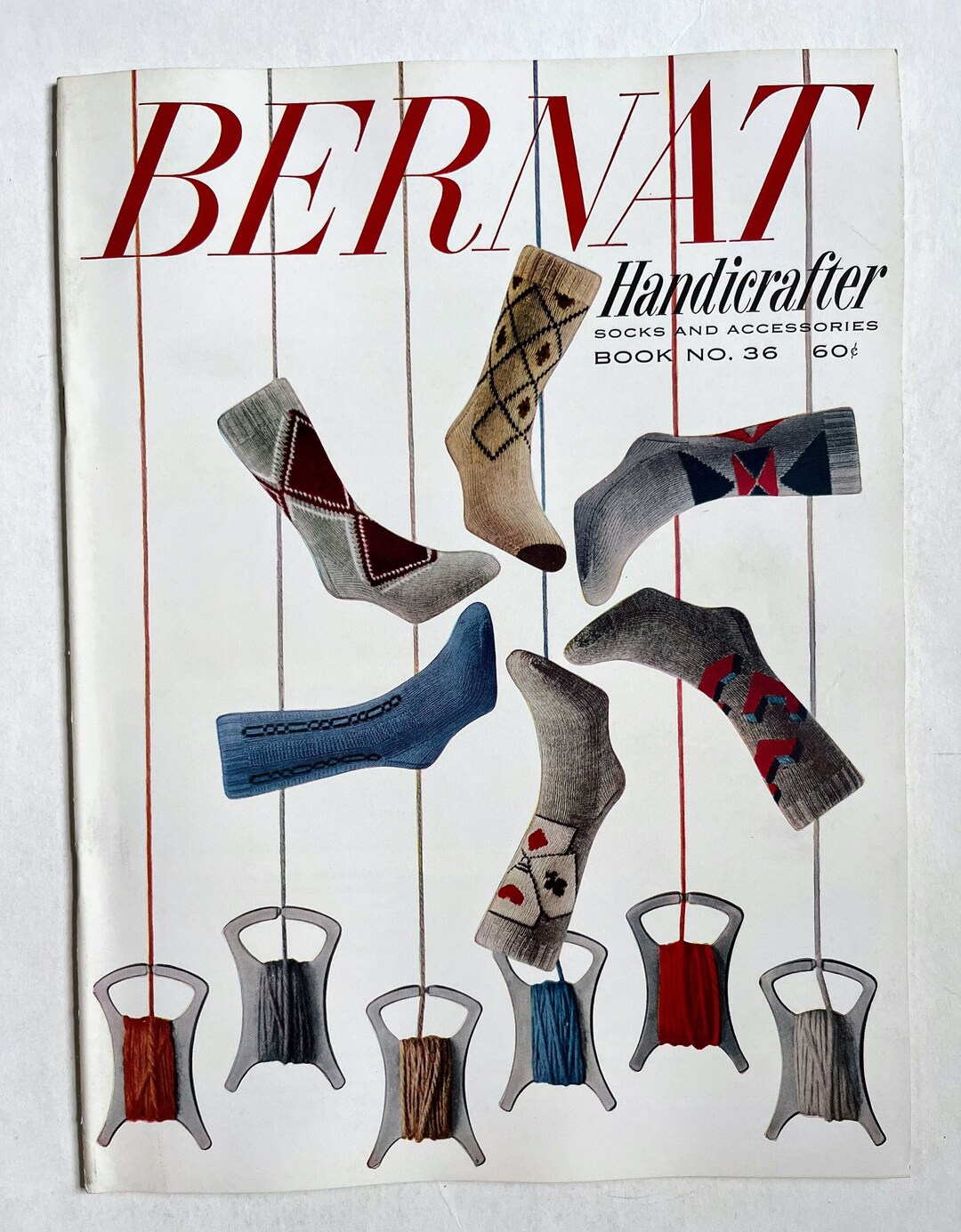 1950s Bernat Handicrafter Knitting Patterns Booklet: Socks ...
