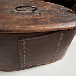Antique Scandinavian Tine Storage Box, Wooden, Nordic, Handmade, Sweden ...