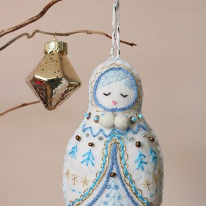 Embroidered Felt Russian Nesting Dolls Downloadable Pattern - Etsy