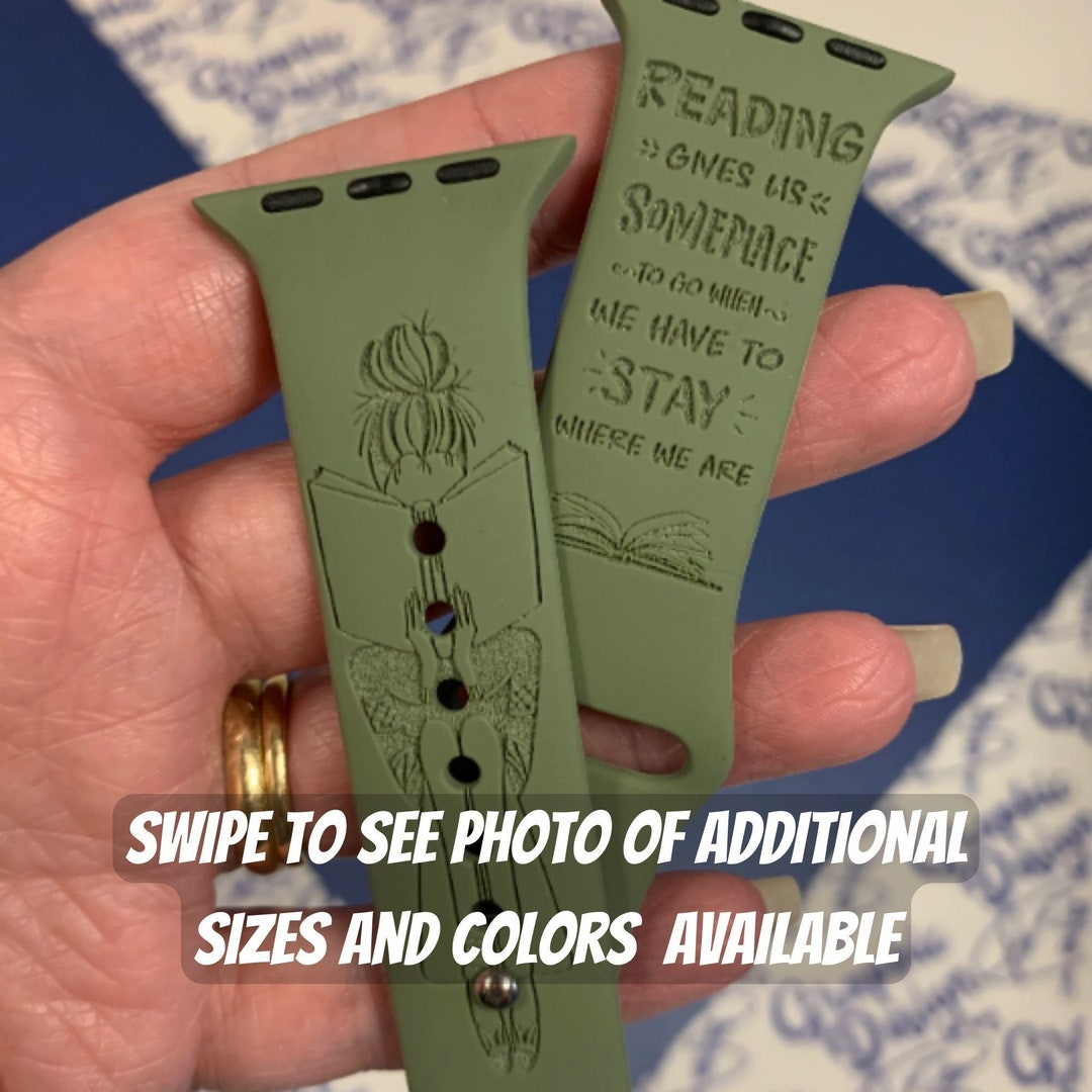 Book Lover Silicone Watch Band Bookworm Gift Librarian Gift Bibliophile ...