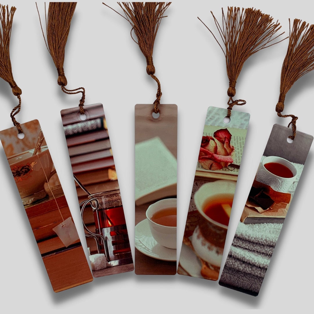 Tea Bookmarks Tea Gift Metal Bookmark for Tea Lover Tea and Books Book ...