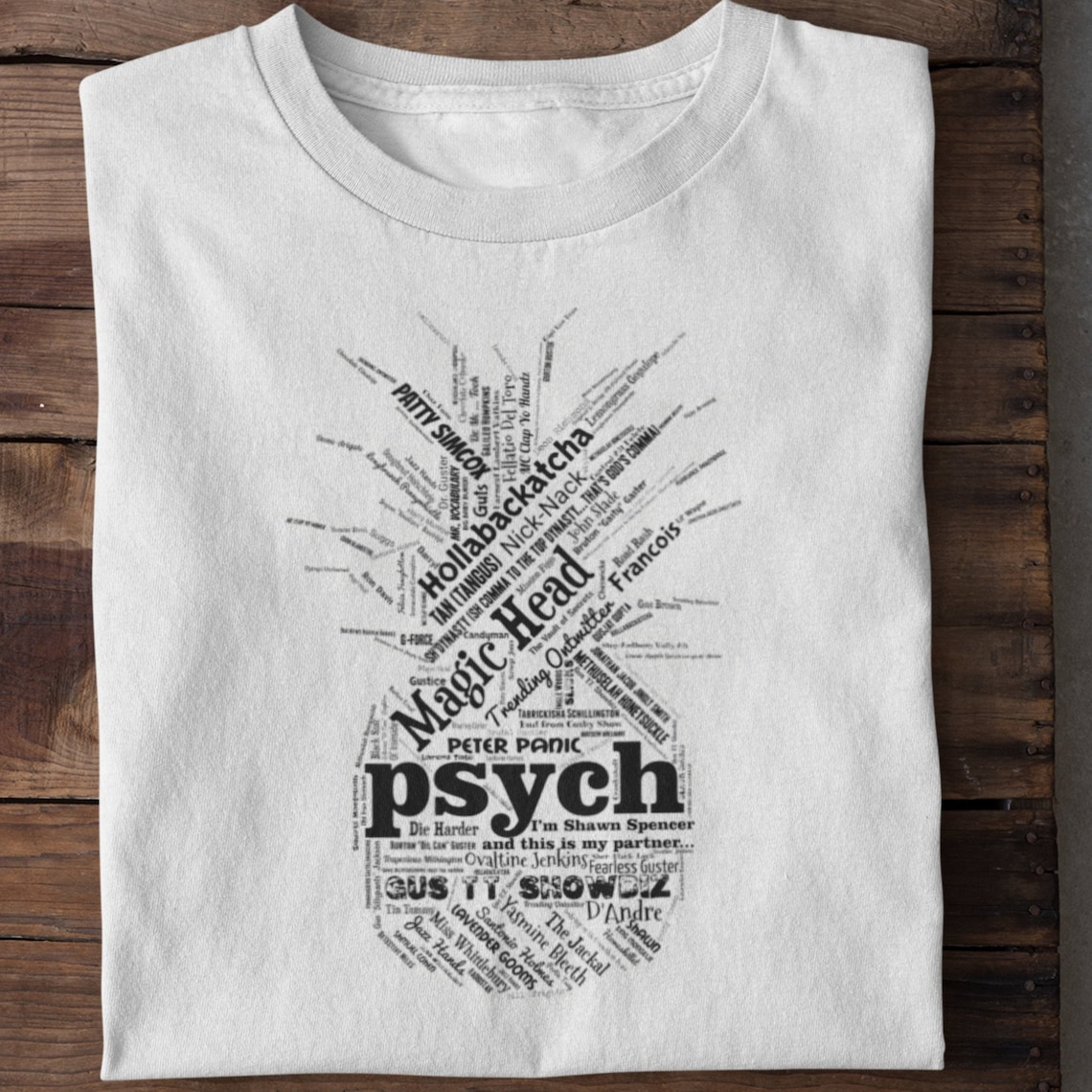 Psych Shirt Gus Guster Psych TV Show Nicknames T Shirt | Etsy