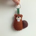 Handmade Felt Beaver Keychain/ Keyring Decoration - Etsy UK