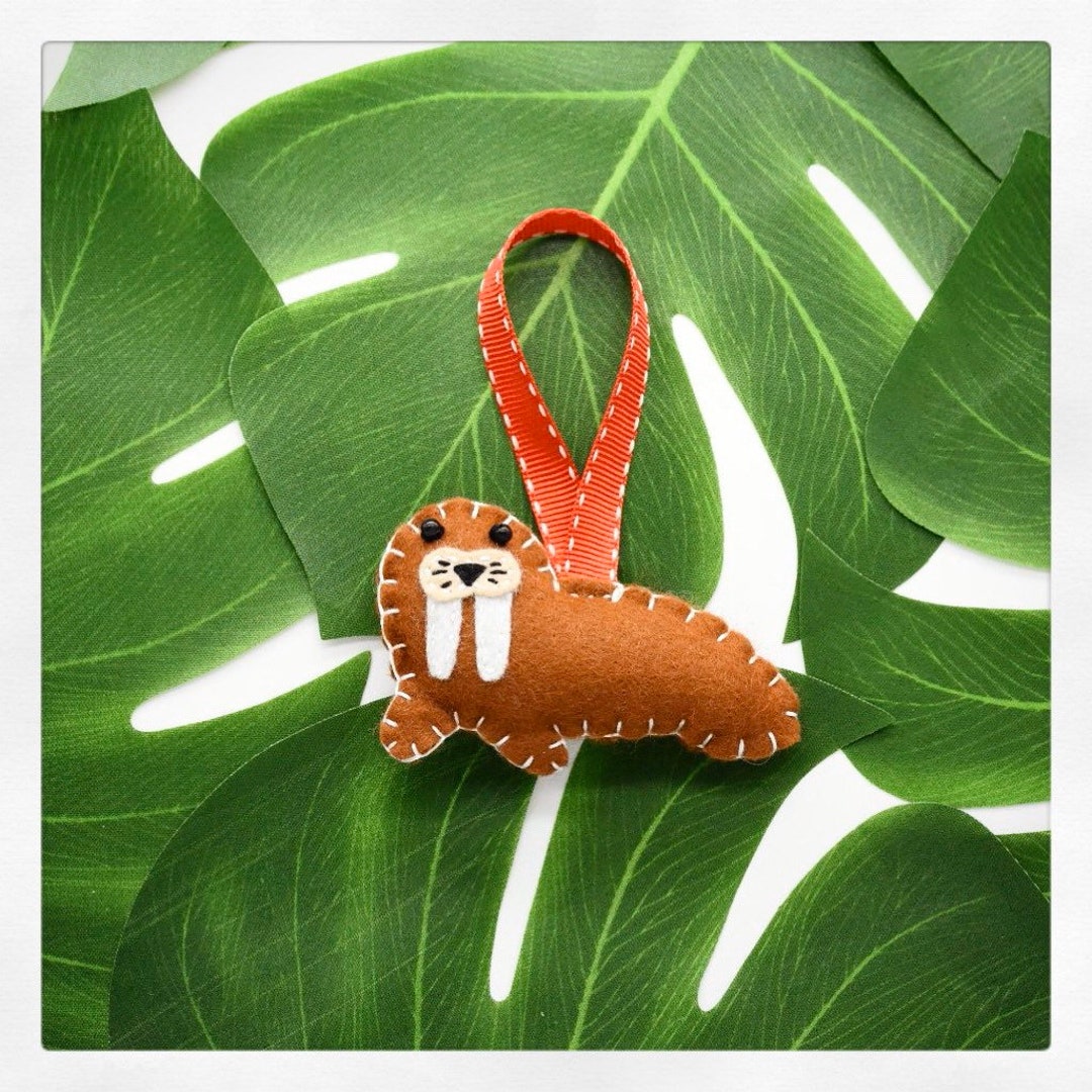 Handmade Felt Walrus Christmas Tree / Nursery Decoration / Home Decor ...