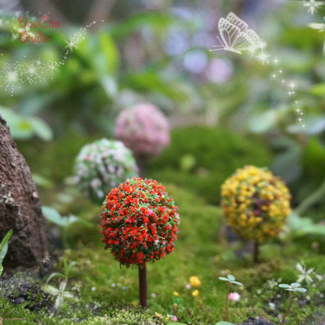 10pcs Miniature Colorfun Tiny Tree Fairy Garden Supplies | Etsy