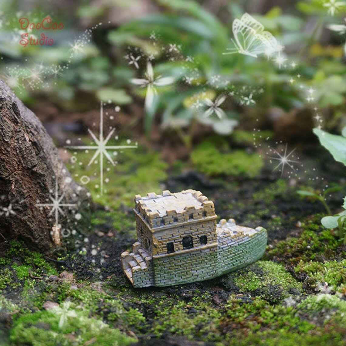 The Great Wall 3pcs Stone Rampart Tiny Miniature Mini - Etsy