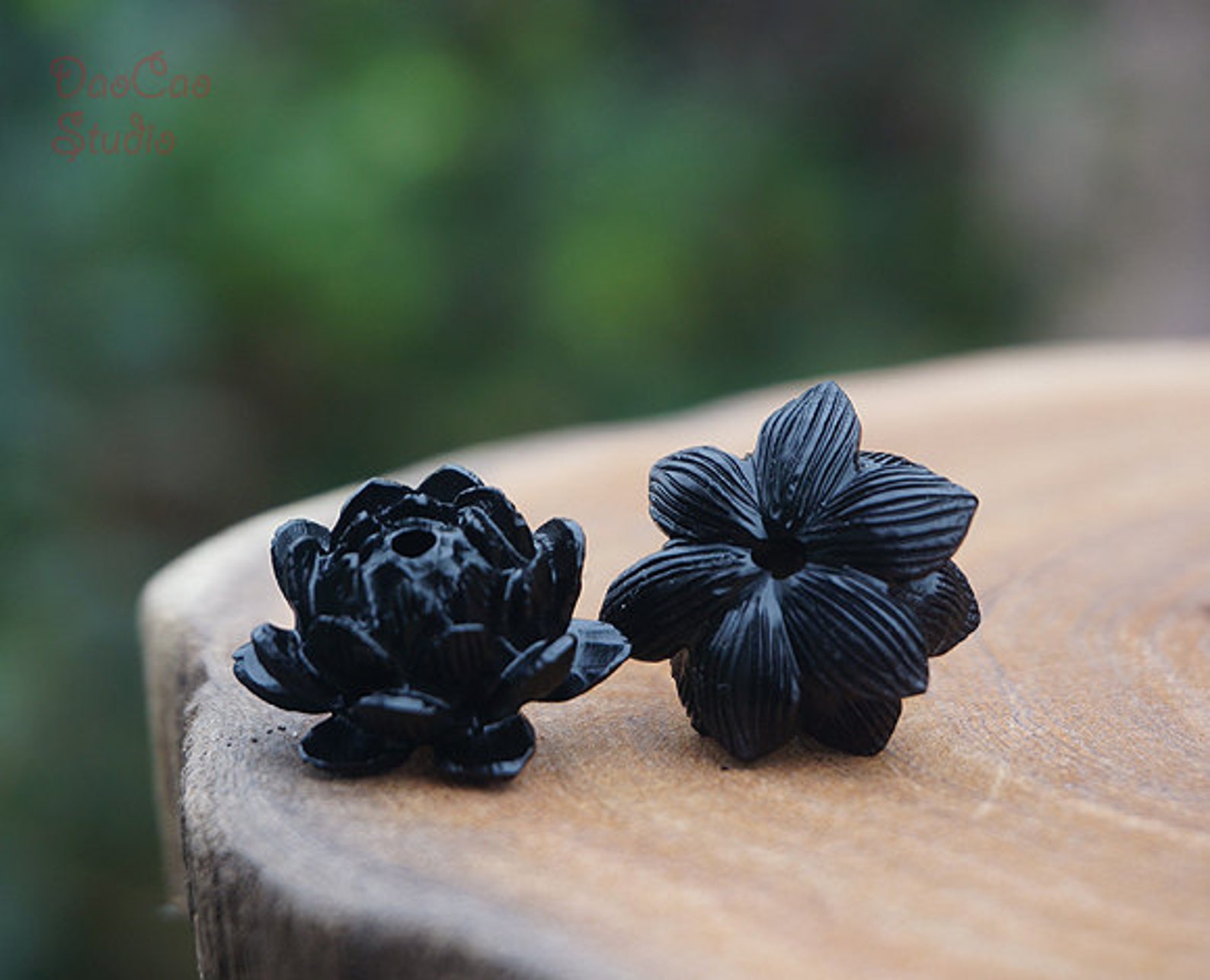 Natural Wood Bead1pcs Blackwood Ebony Sandalwood Black Bead - Etsy