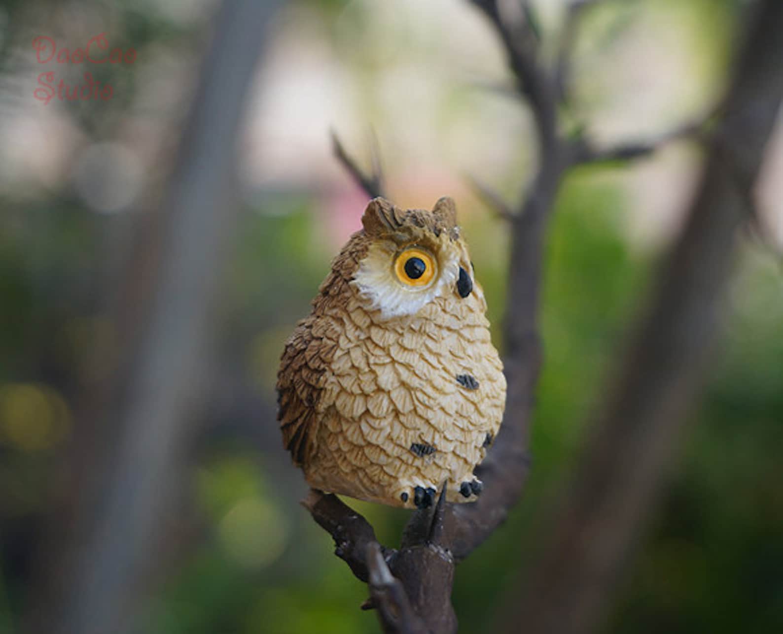 A Set 4pcs Bird Miniature Tiny Owl Fairy Garden Supplies Succulent ...