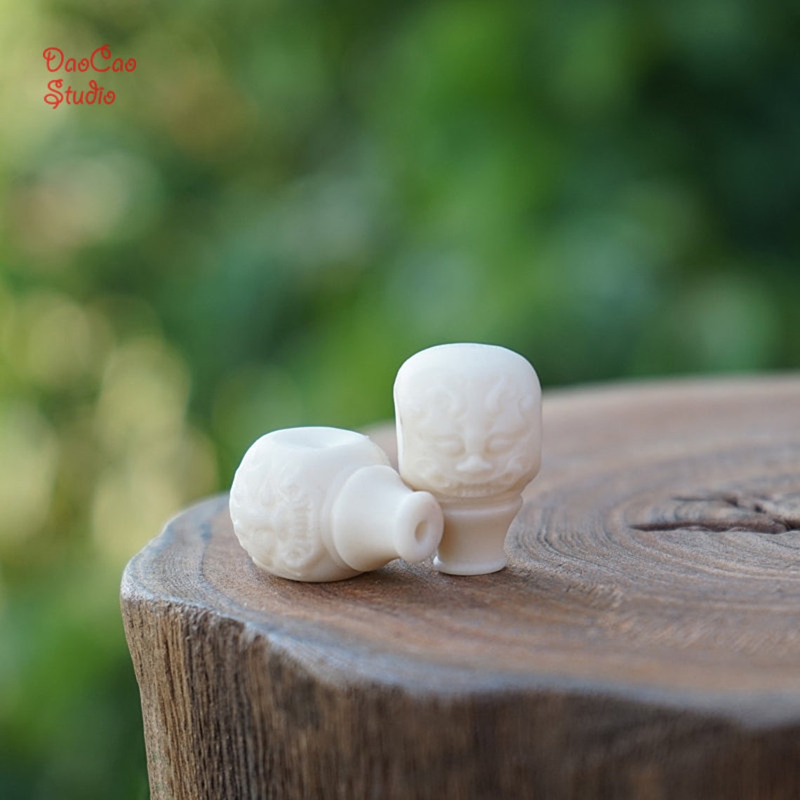 Natural Corozo Nut Bead1pcs White Dvil Guru Beads Mala - Etsy