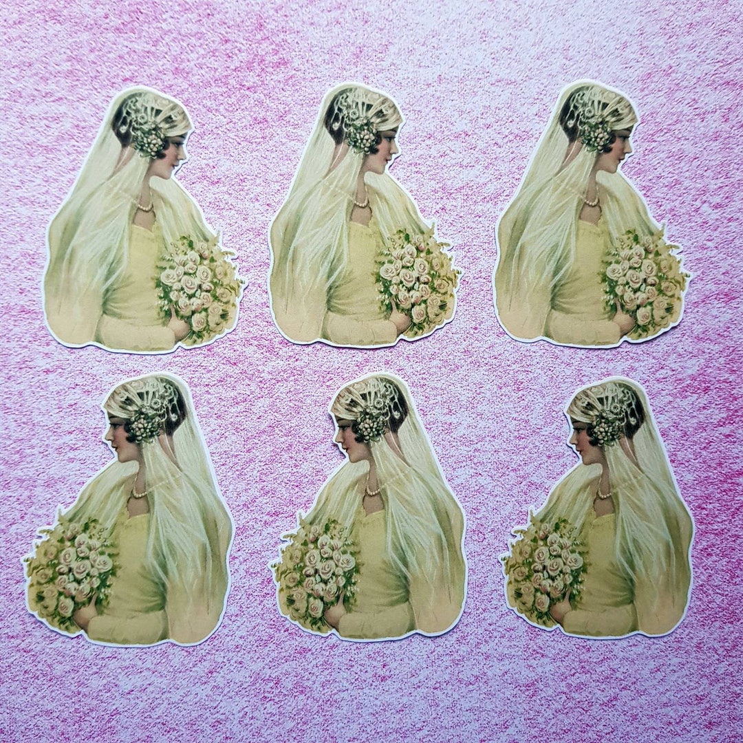 6 X Bride Stickers. Cute Stickers. Fashion. Snail Mail - Etsy