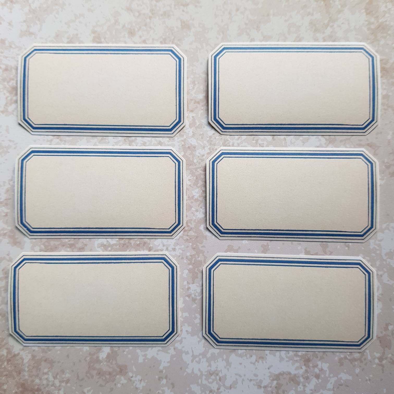 6 X Medium Size Address Labels, Dennison Style. Blue, Green, Brown or ...