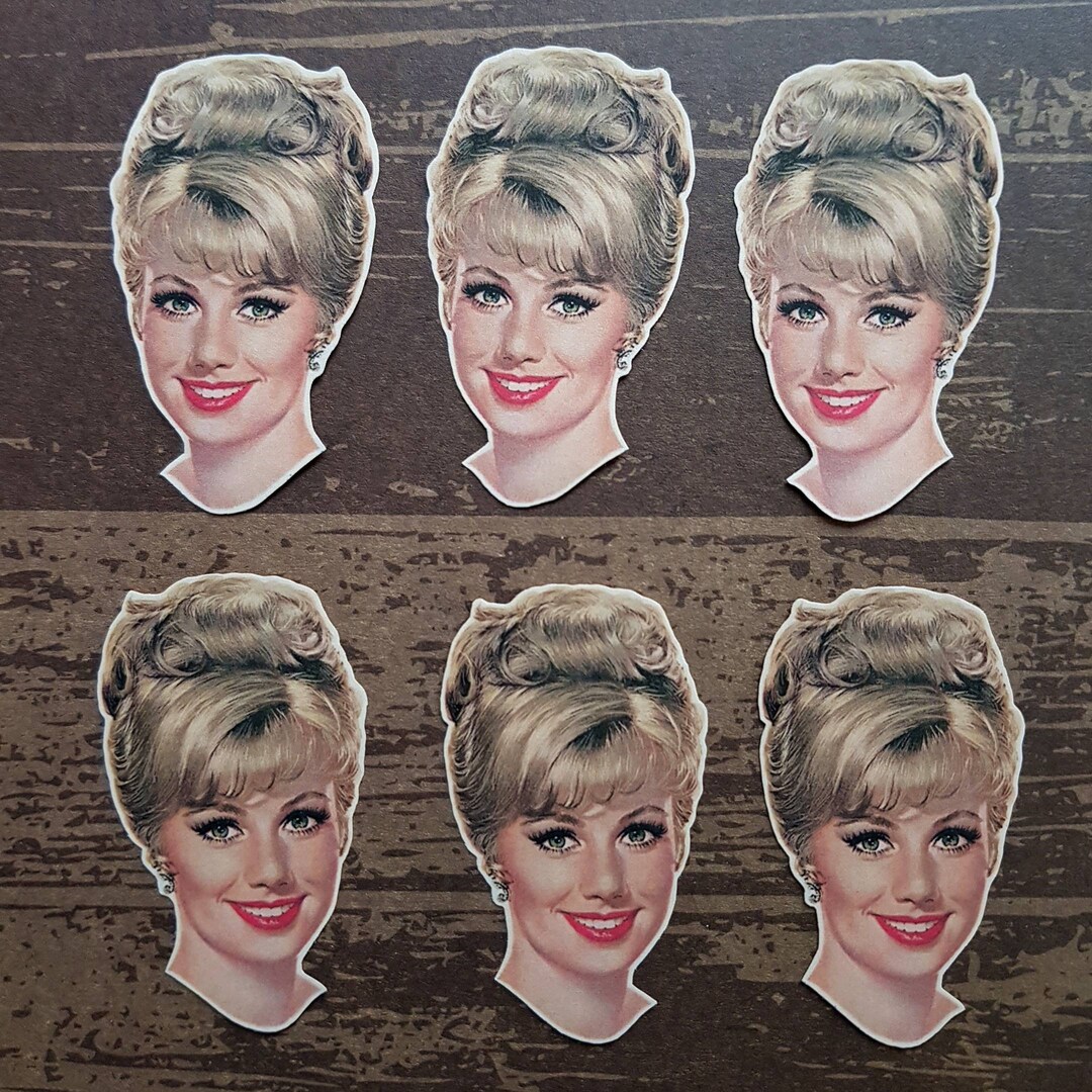 6 X Blonde Retro Woman. Cute Stickers. Fashion. Snail Mail - Etsy