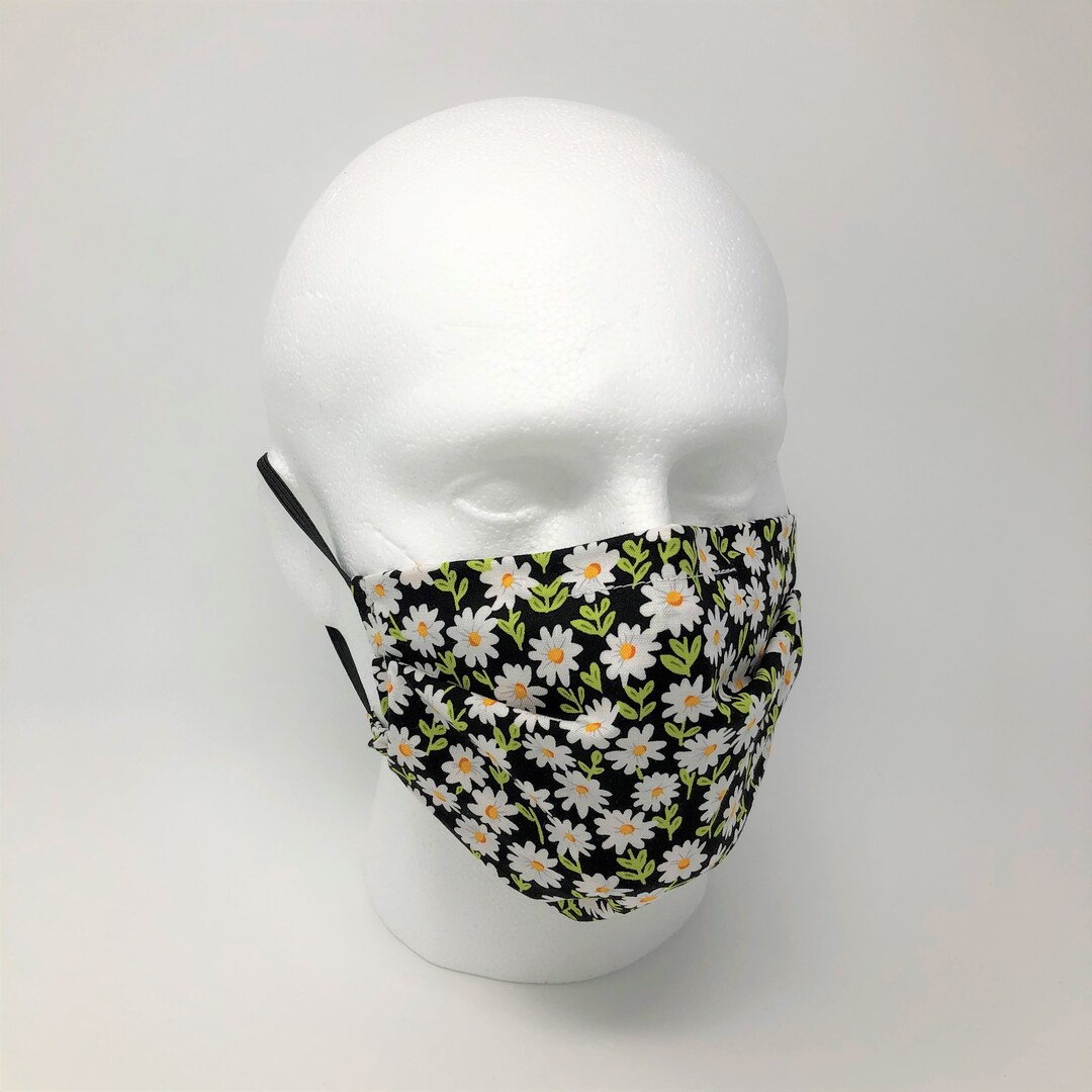 Daisy Pleated Face Mask - Etsy