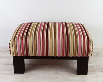 Burgundy Stool - Etsy