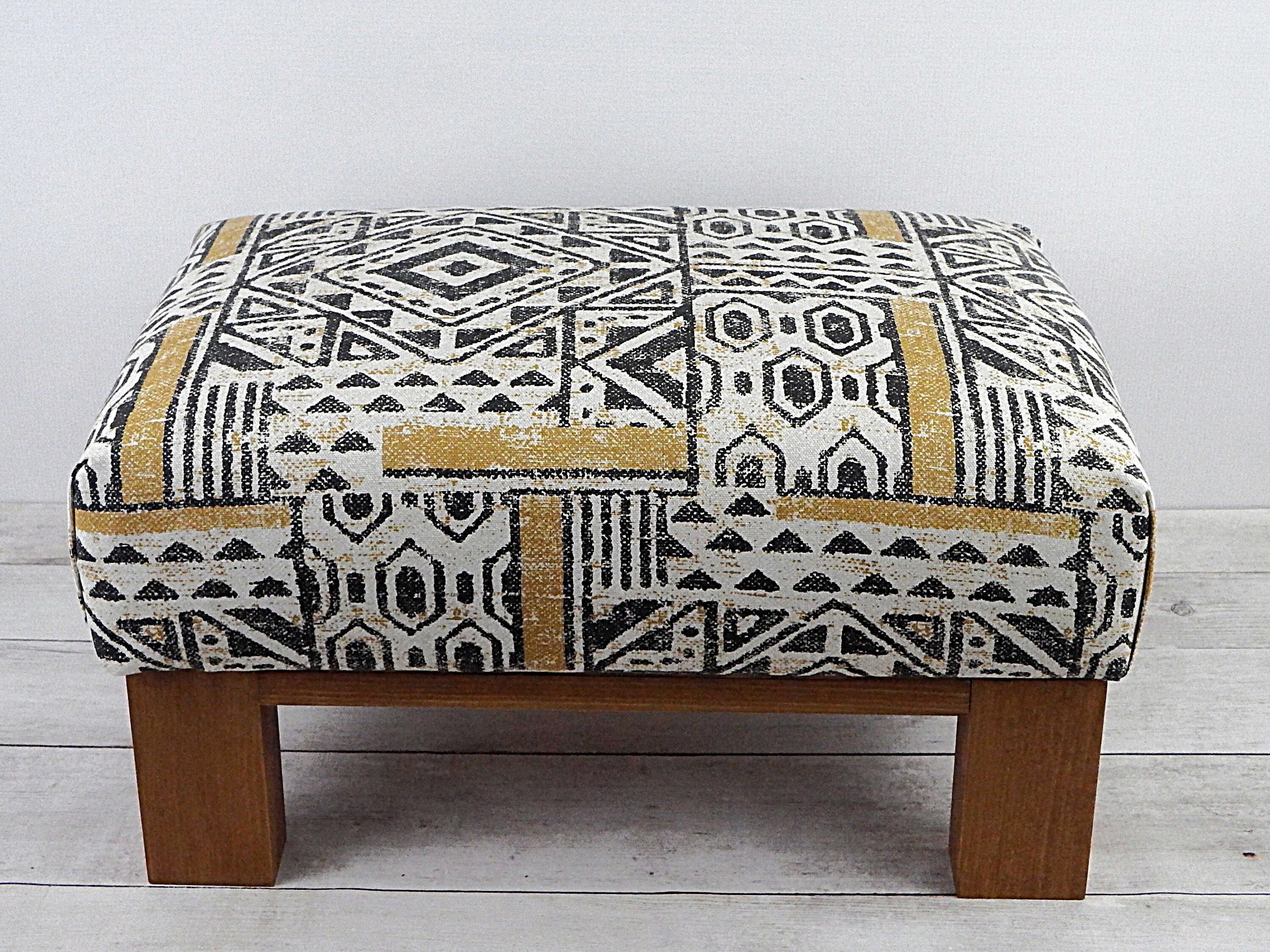 Boho Ottoman Foot Stool Bohemian Small Footstool - Etsy