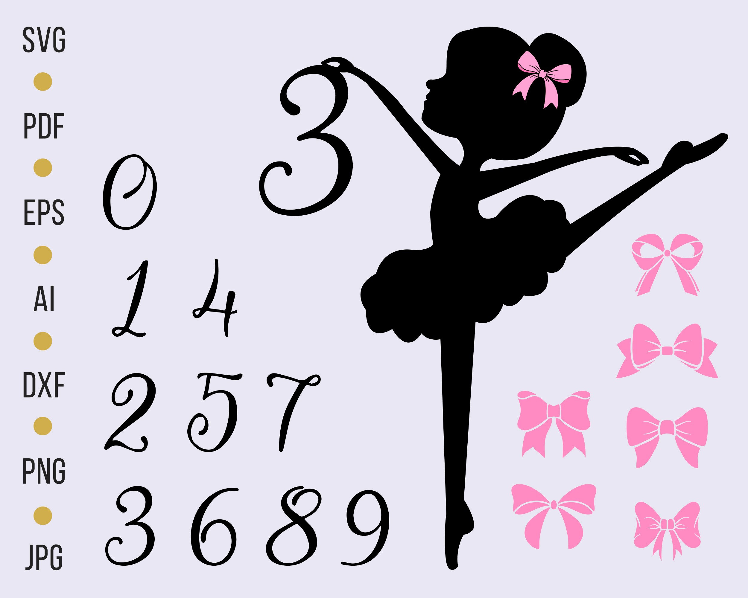 BALLERINA SVG ballet svg ballerina silhouette ballerina | Etsy