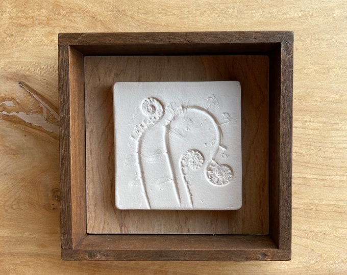 Framed Ceramic Art Tile, Fine Art Ceramics, Wall Decor Wood, Nature ...
