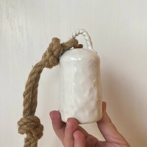 Ceramic Bell, Pottery Bell, White Bell, Christmas Bell. Fine Art ...