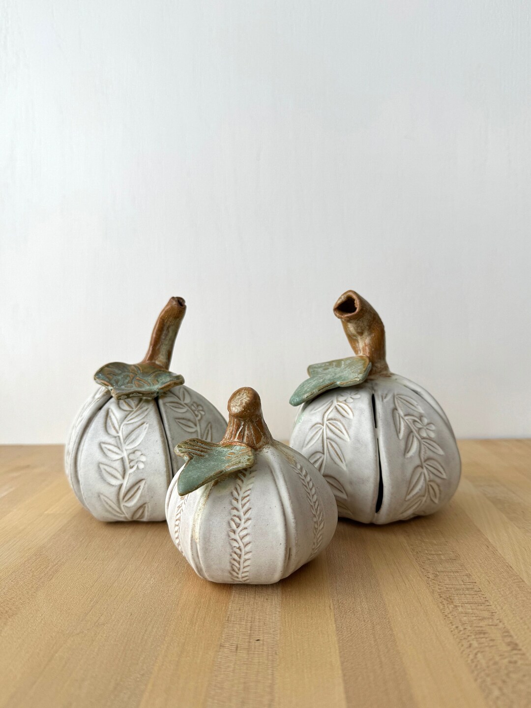 Ceramic Pumpkin, Origami Pumpkin, Farmhouse Pottery, Fall Decor ...